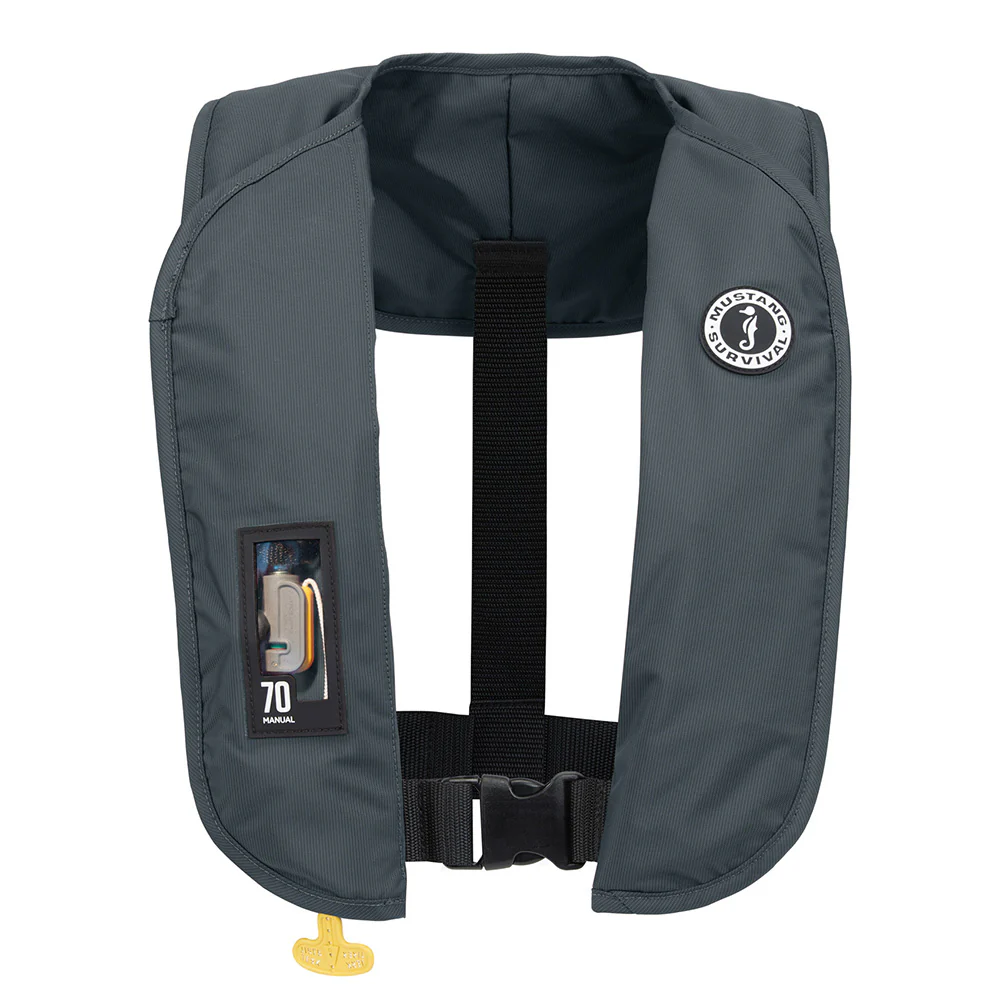 Mustang MIT 70 Manual Inflatable PFD - Admiral Grey [MD4041-191-0-202 ...